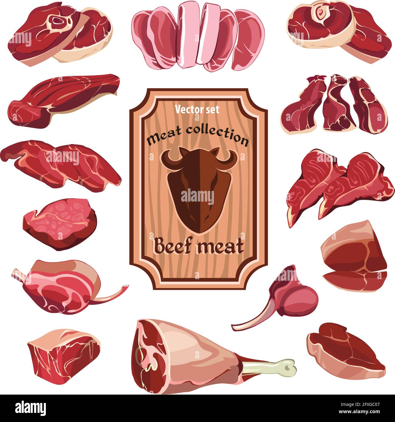 Cow Parts Illustration High Resolution Stock Photography and Images - Alamy