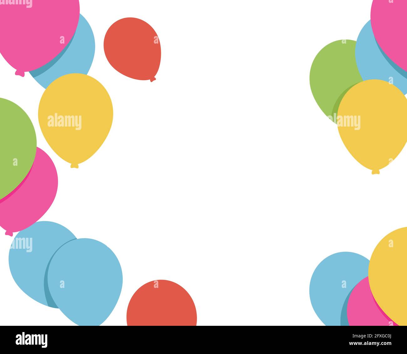 Arch frame with colorfull balloons backdrop, background Stock Vector ...