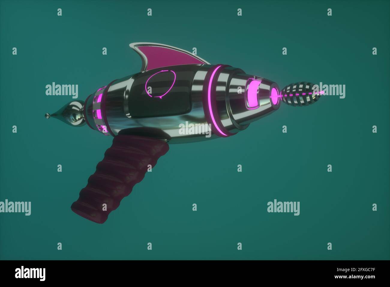 space weapons, raygun, blaster. 3D illustration Stock Photo - Alamy