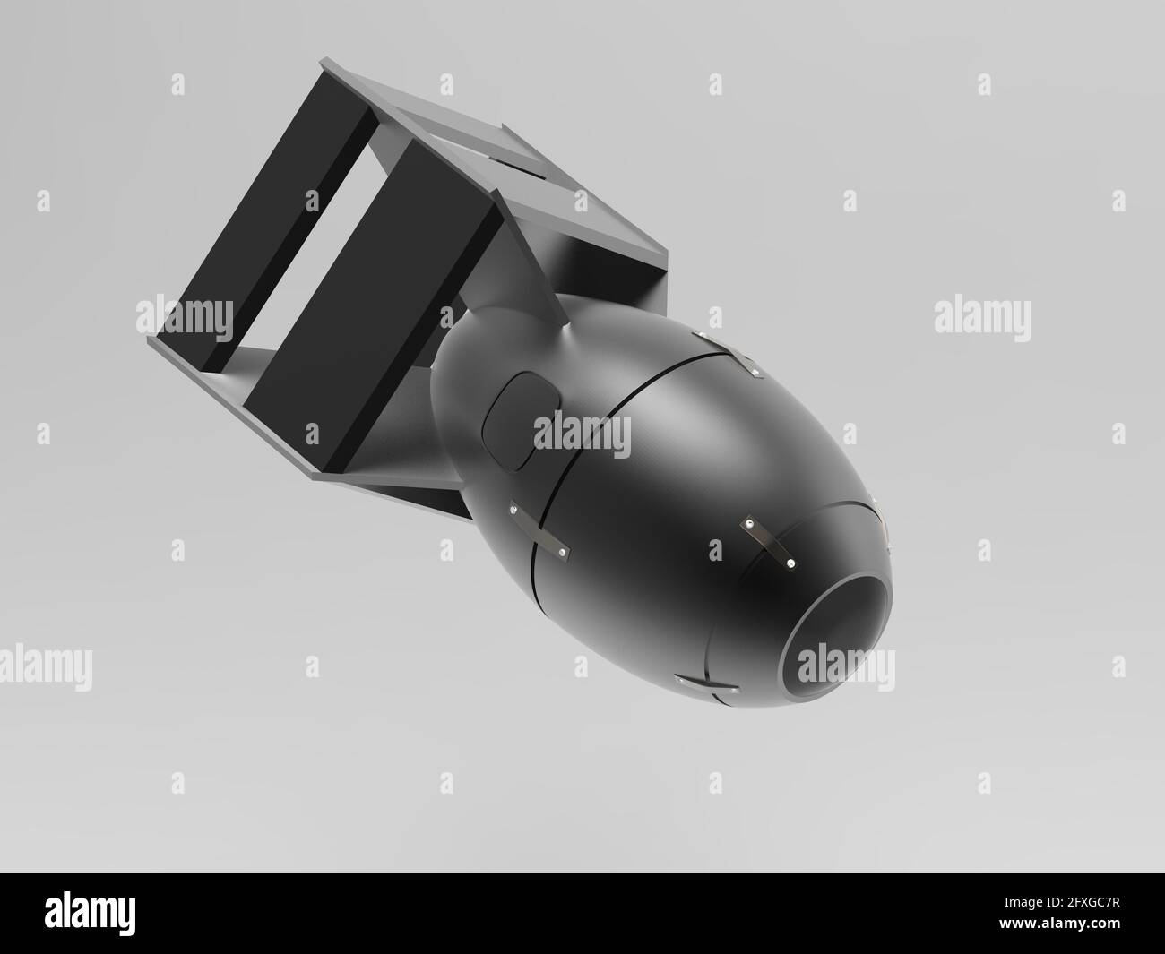 Stylish poster atomic bomb. 3D rendering Stock Photo - Alamy