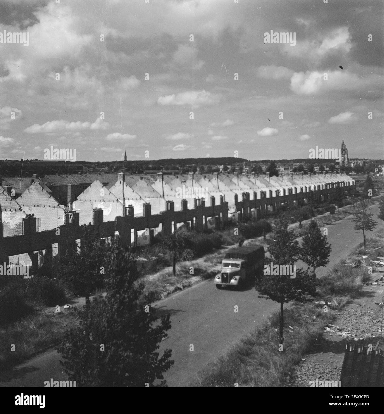 [Destroyed housing complex], June 1945, Destruction, World War II, The ...