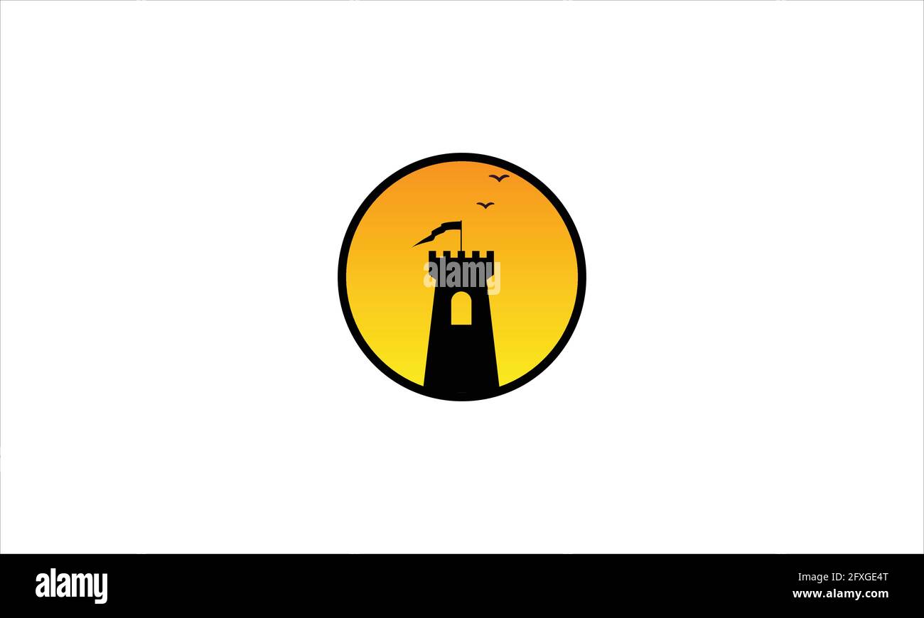 View old fortress tower Stock Vector Images - Alamy