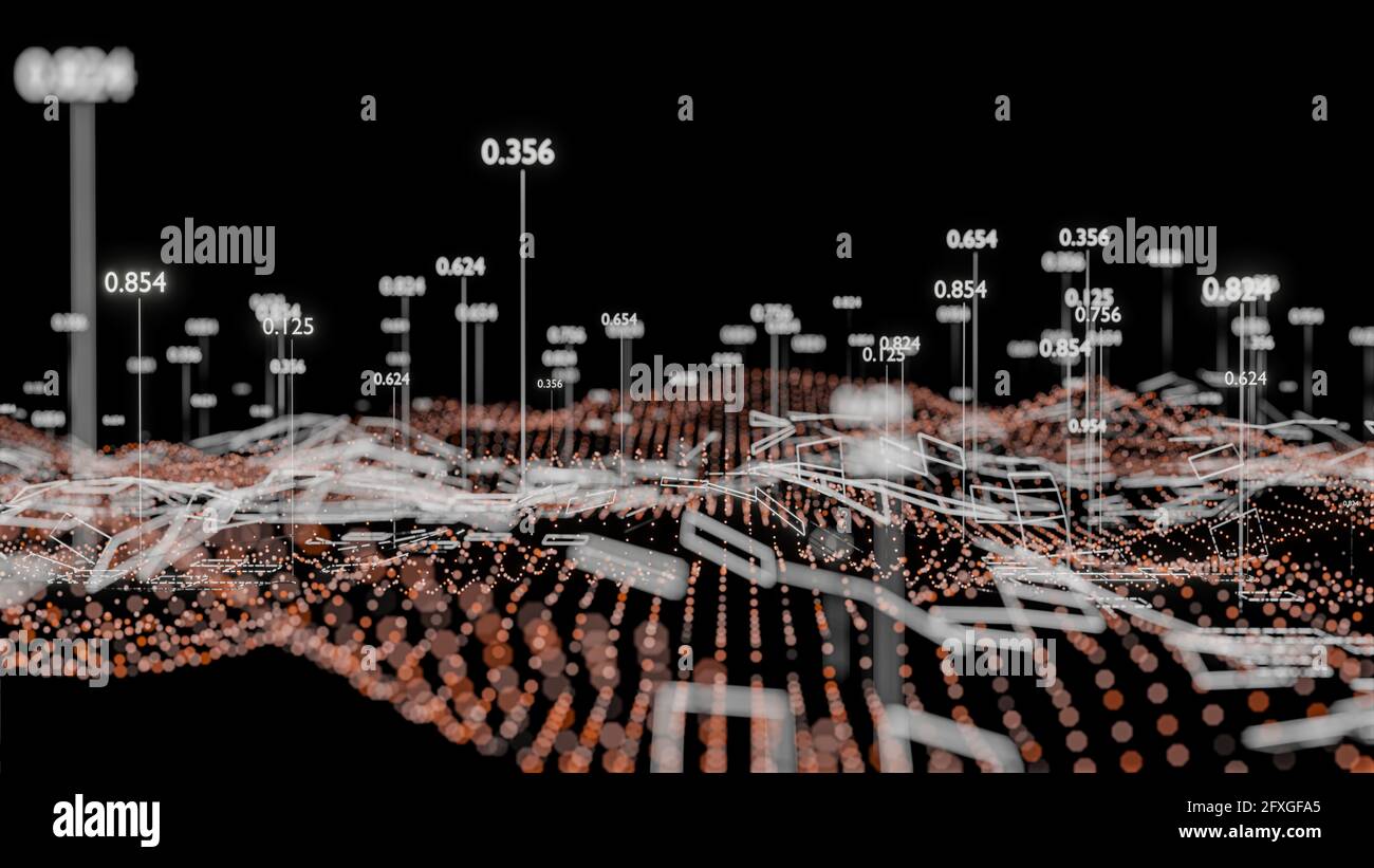 Big Data Visualization. Abstract structure Stock Photo - Alamy