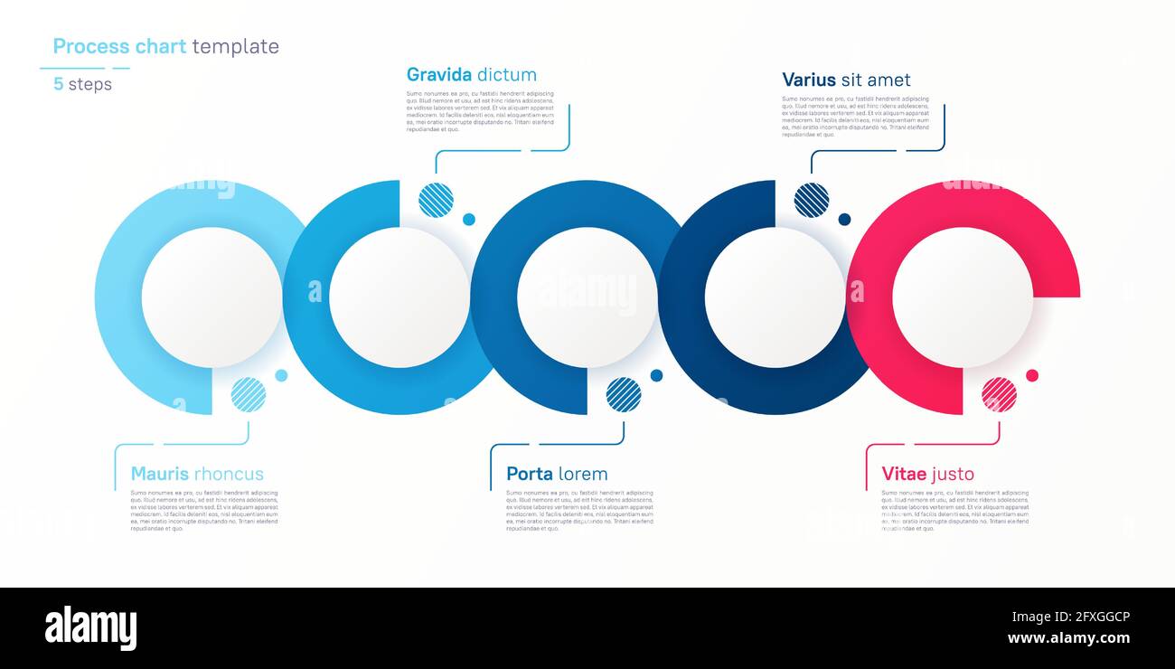 Vector process chart design, modern template for creating infographics ...