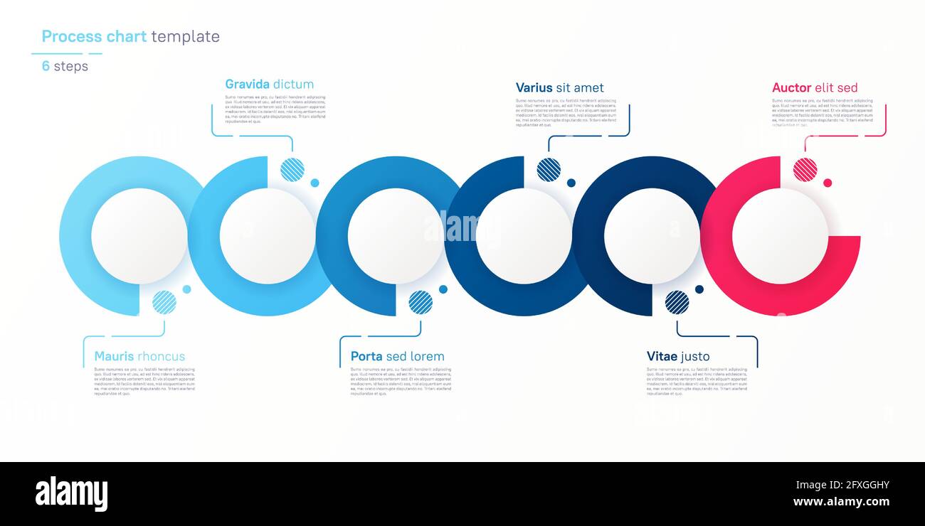 Vector process chart design, modern template for creating infographics ...