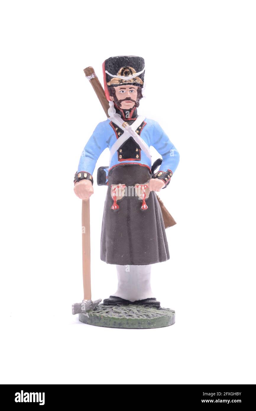 tin soldier Sapper Regiment of Line Infantry "Princess" of the Spanish ...