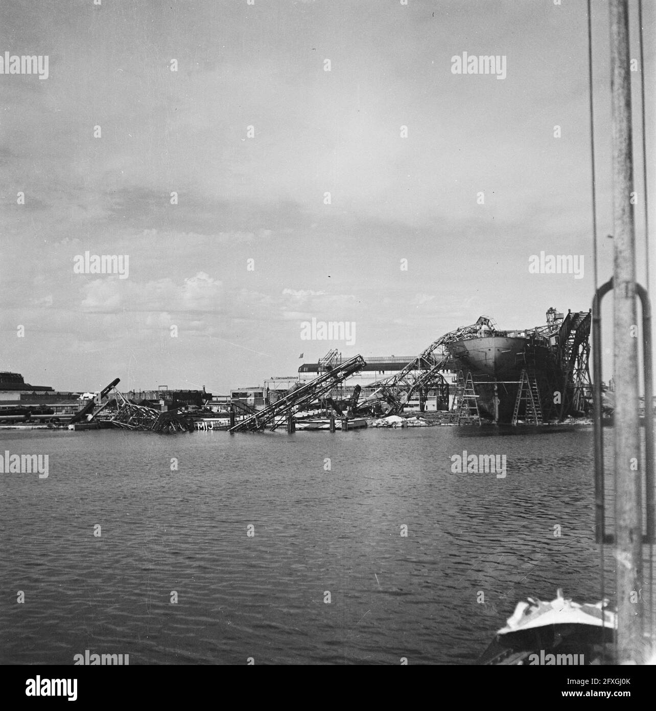 Destroyed harbor installations amsterdam hi-res stock photography and ...