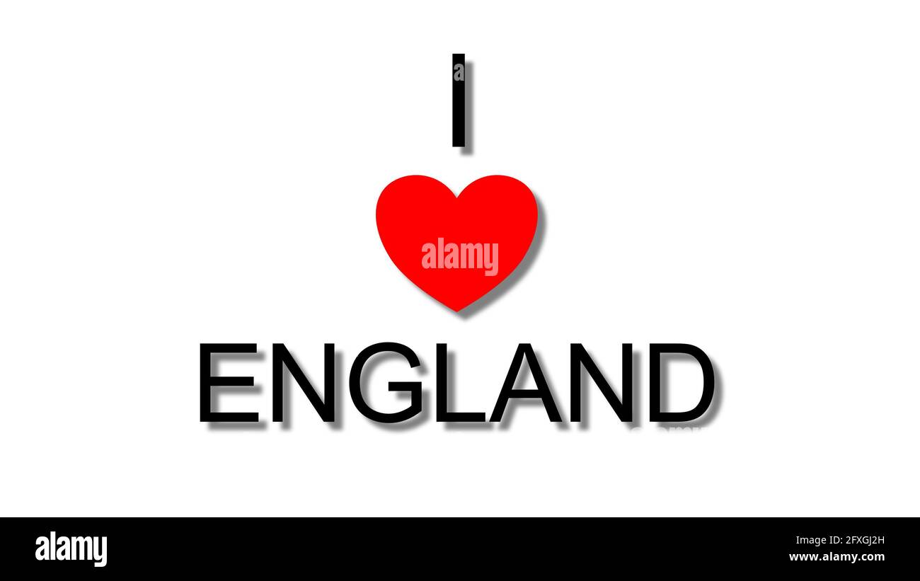 I love england Cut Out Stock Images & Pictures - Alamy