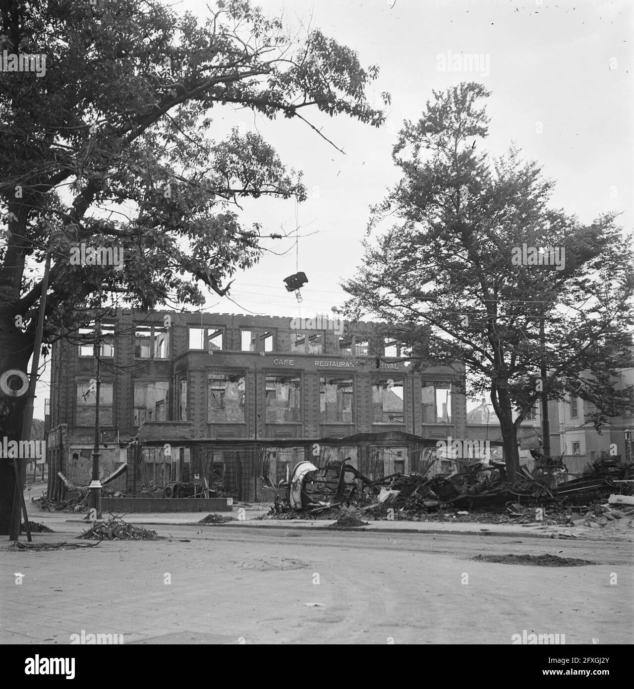 [destroyed building], june 1945, second world war, destruction, The ...