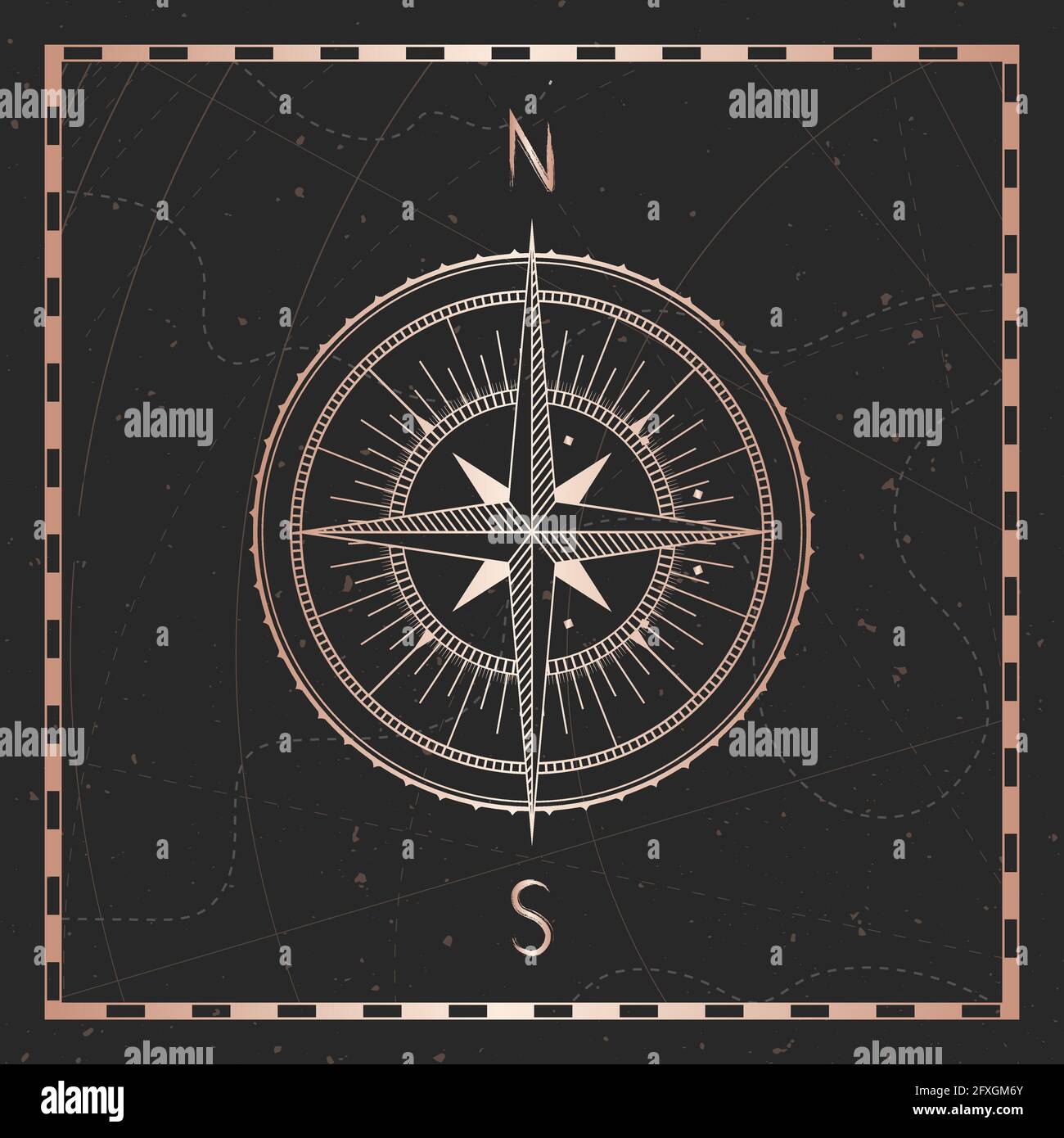 Compass rose degree scale Stock Vector Images - Alamy