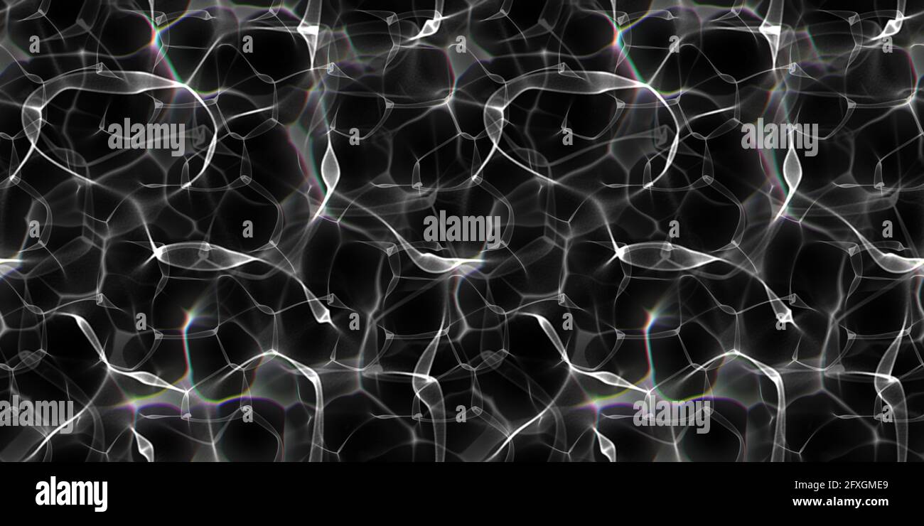 shiny rays reflections in the water . water caustics on black ...