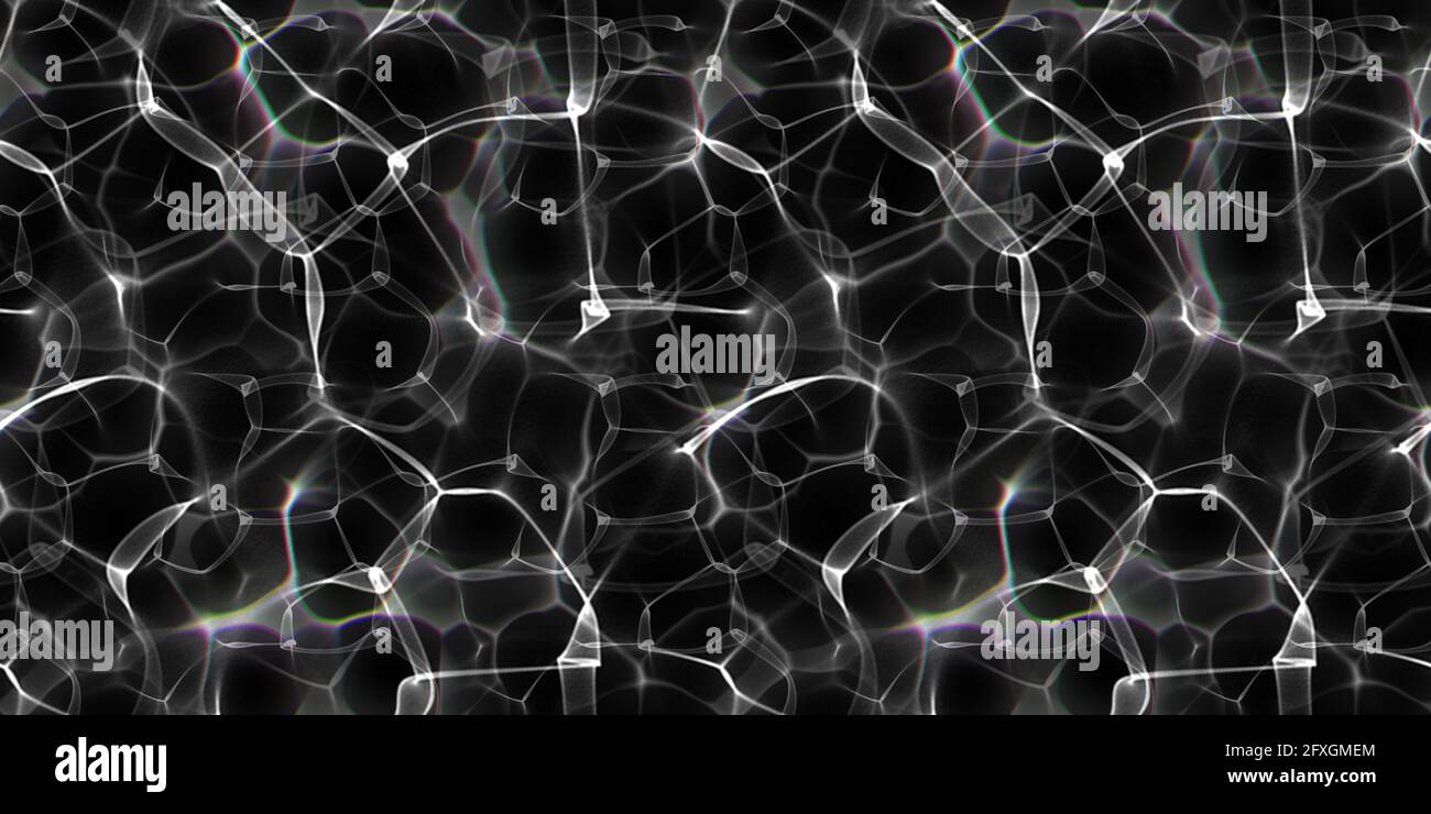 shiny rays reflections in the water . water caustics on black ...