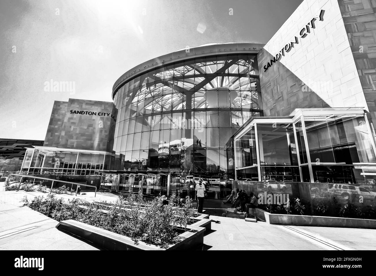 Sandton city south africa Black and White Stock Photos & Images - Alamy