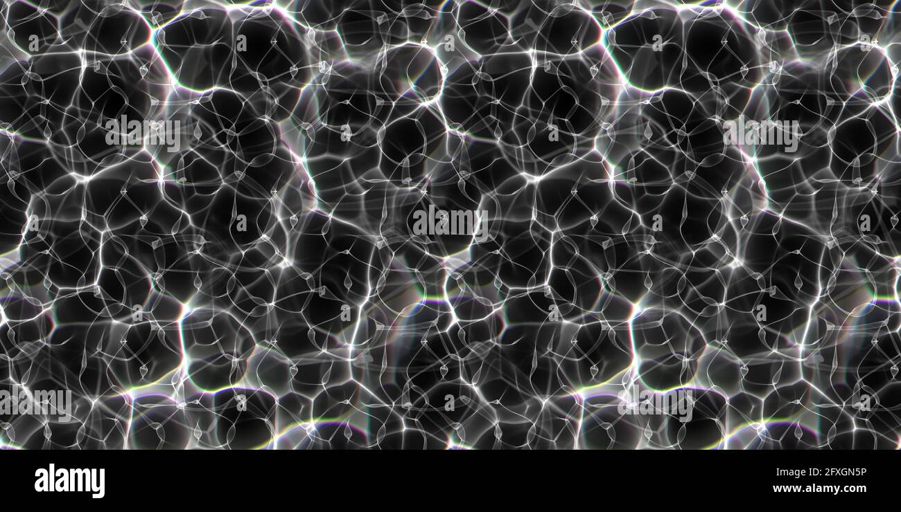 caustics below the water surface. Pool water with shiny rays. Ripple ...