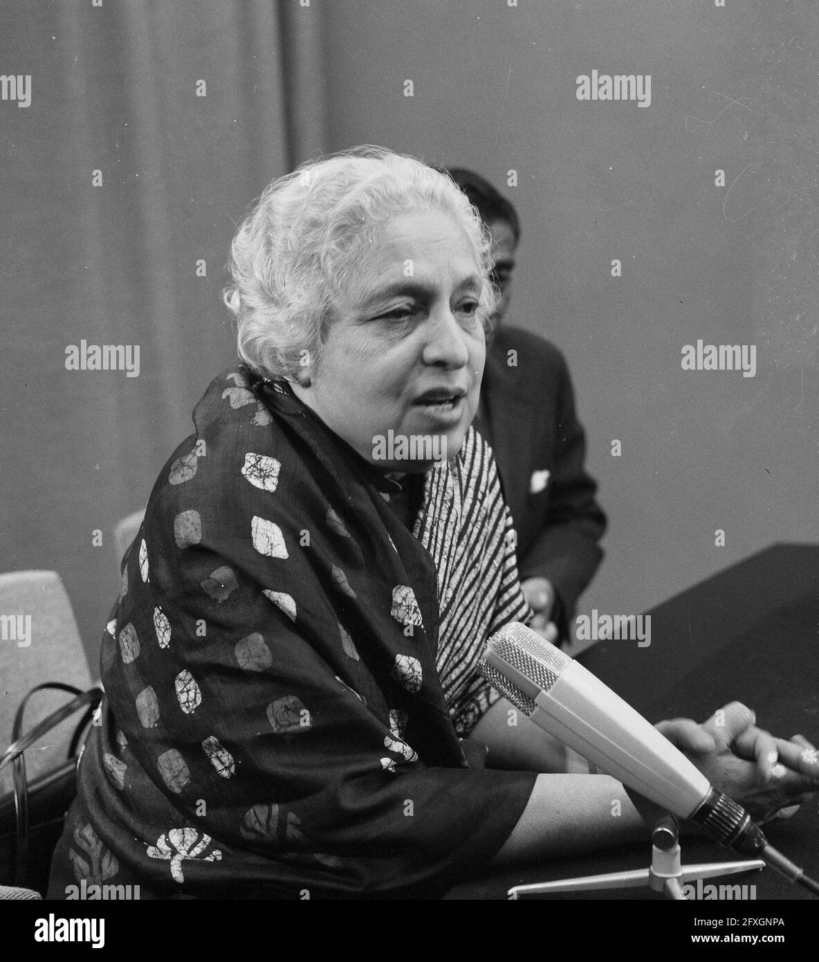 Vijaya Lakshmi Pandit 1965c Stock Photo - Alamy