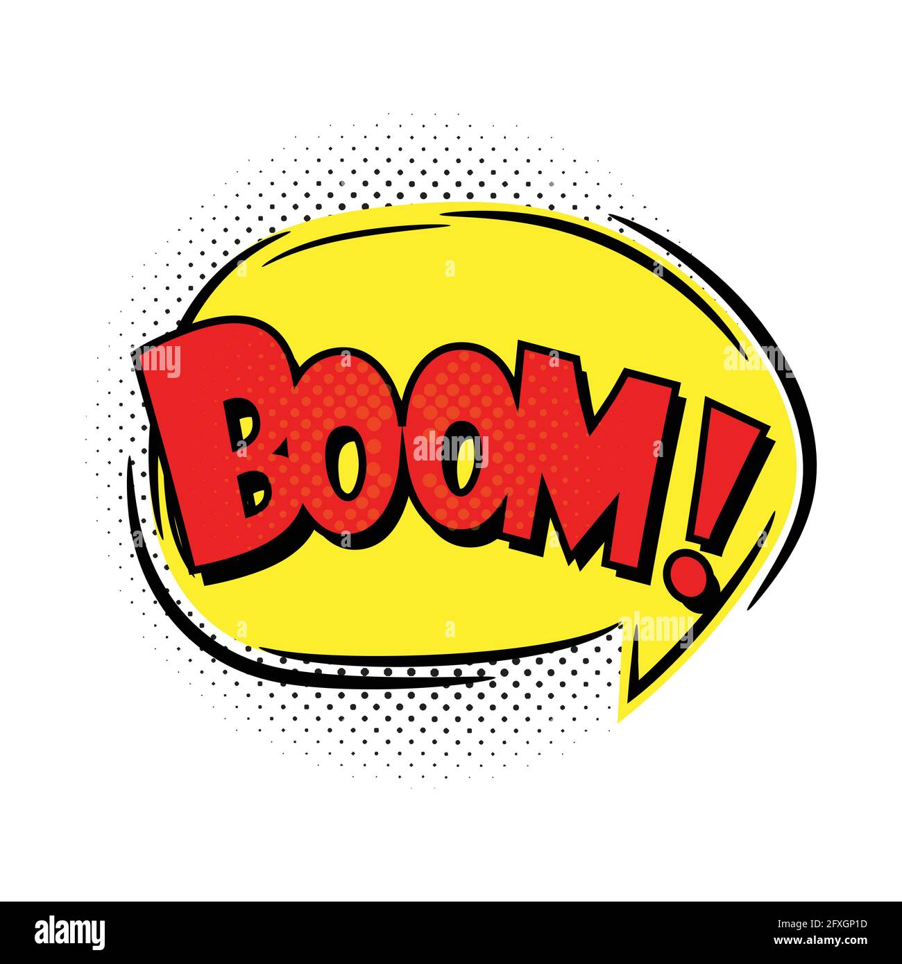 Boom, speech bubble. Banner, speech bubble, poster and sticker concept ...