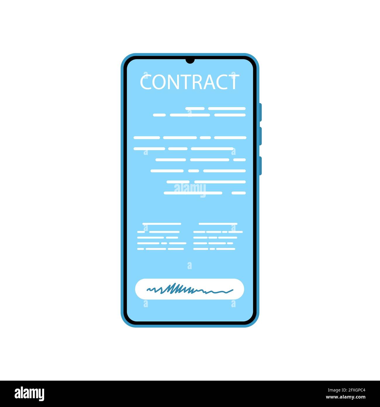 Employment contract cartoon Cut Out Stock Images & Pictures - Alamy