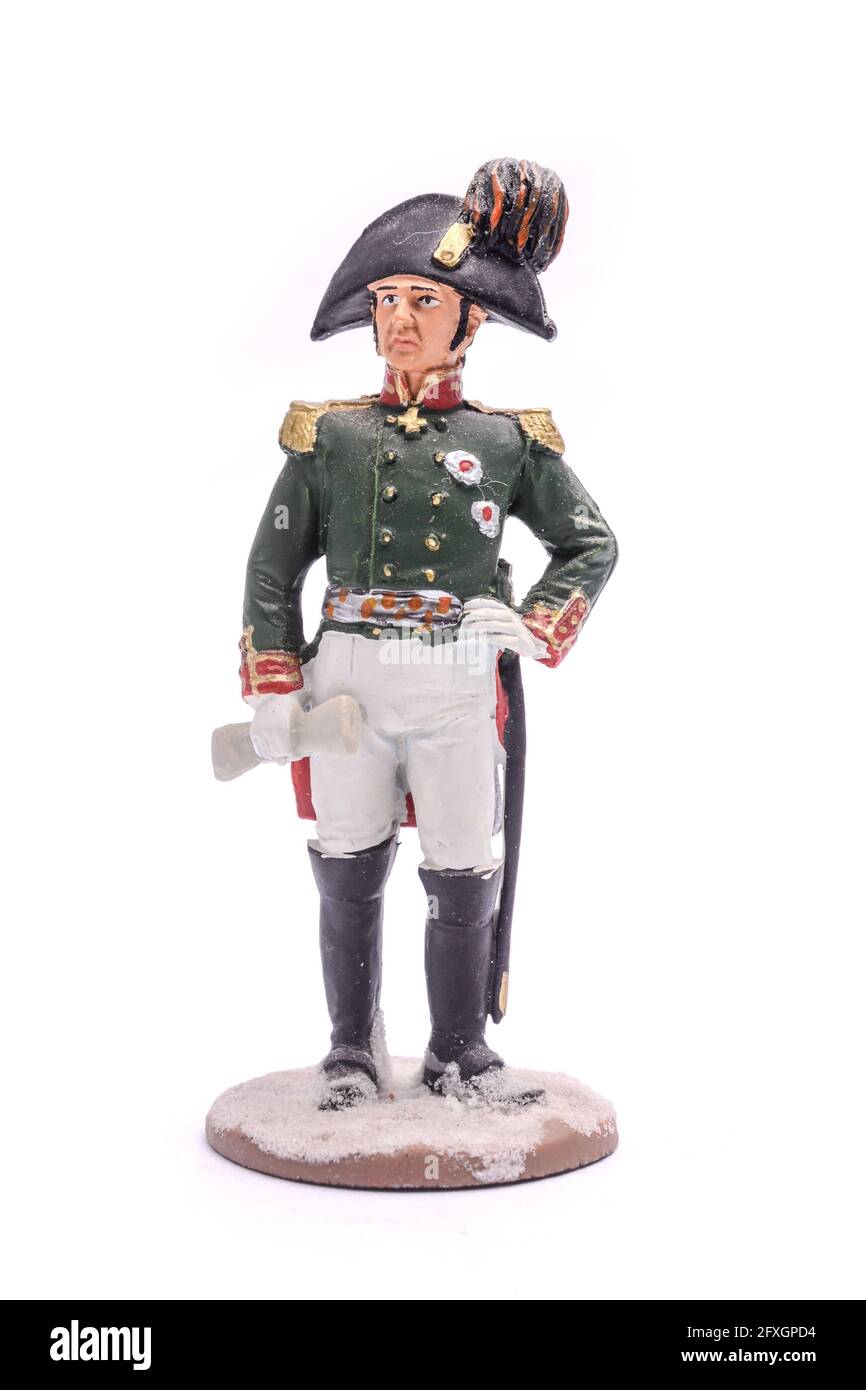 tin soldier napoleon Isolated on white Stock Photo - Alamy