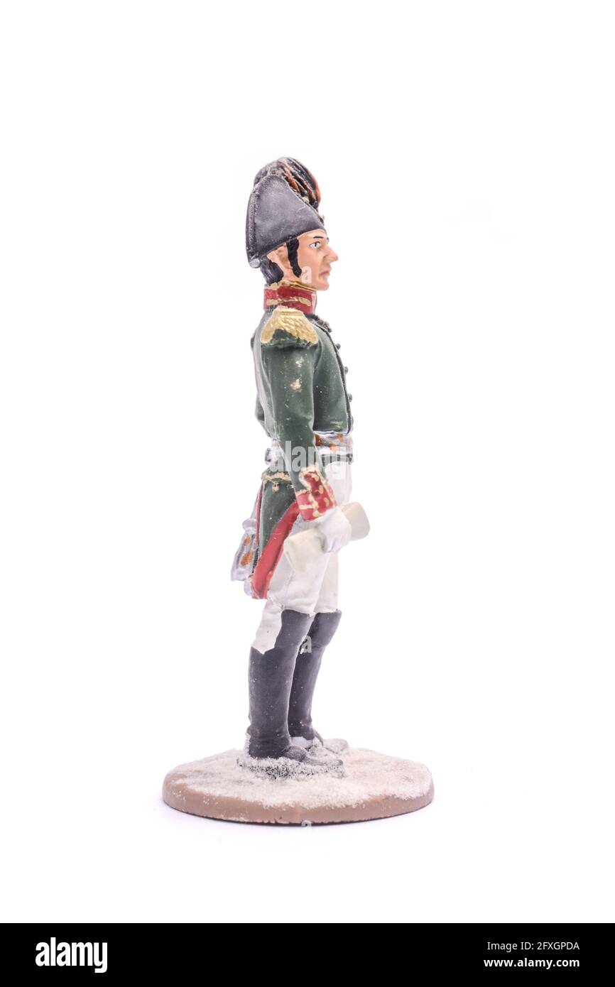 tin soldier napoleon Isolated on white Stock Photo - Alamy