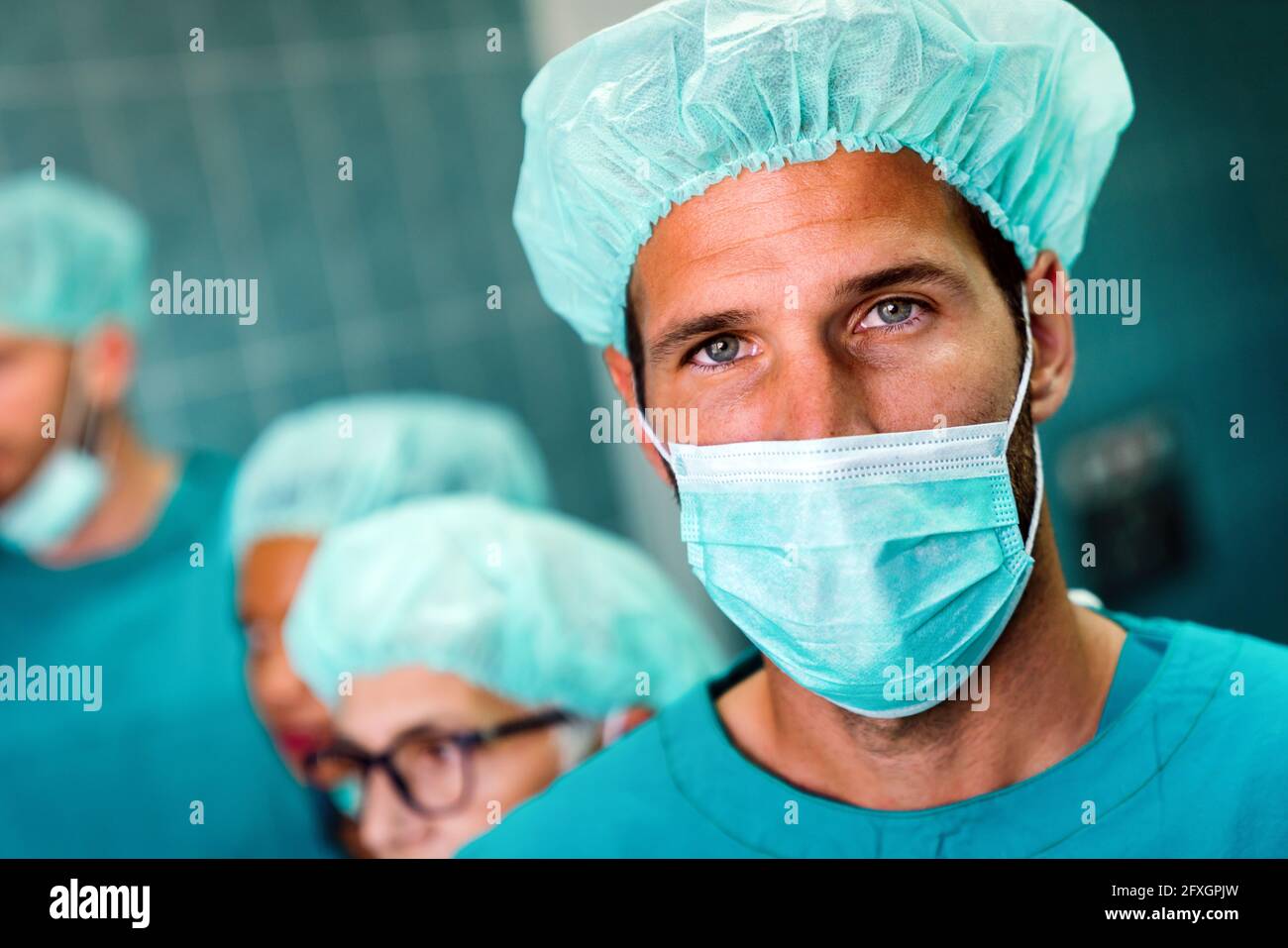 Exhausted surgeons at the emergency room as a sign of stress and ...