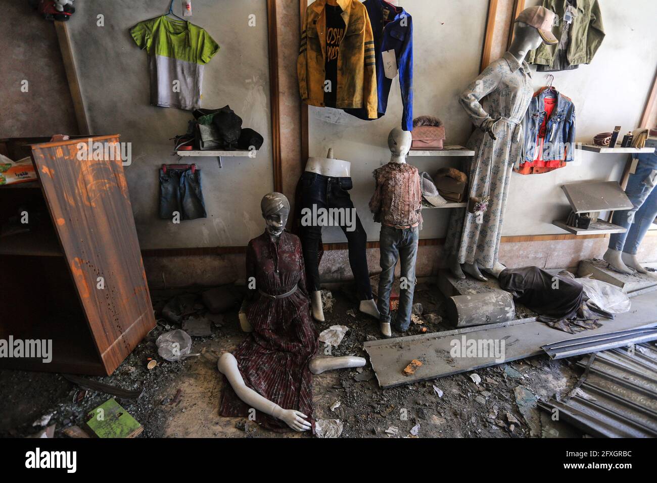 Gaza city, The Gaza Strip, Palestine. 26th May, 2021. Images shows the ...