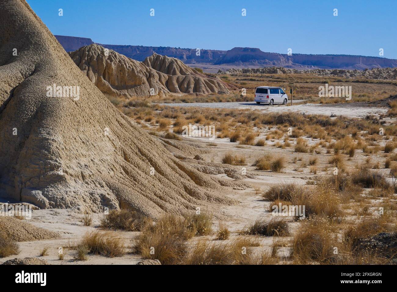 Spain, Navarre, Arguedas, Bardenas Reales desert, natural park ...