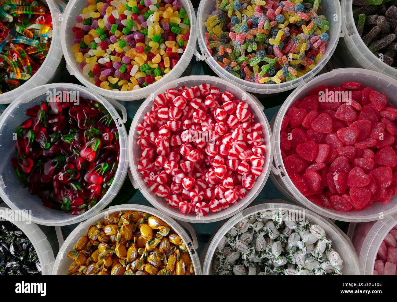 Types of candies in the market Stock Photo - Alamy