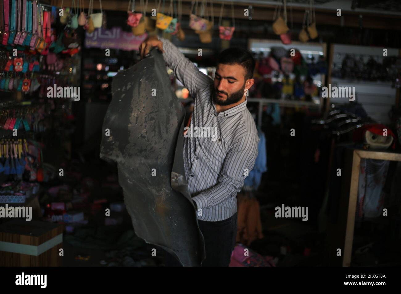 Gaza city, The Gaza Strip, Palestine. 26th May, 2021. Images shows the ...