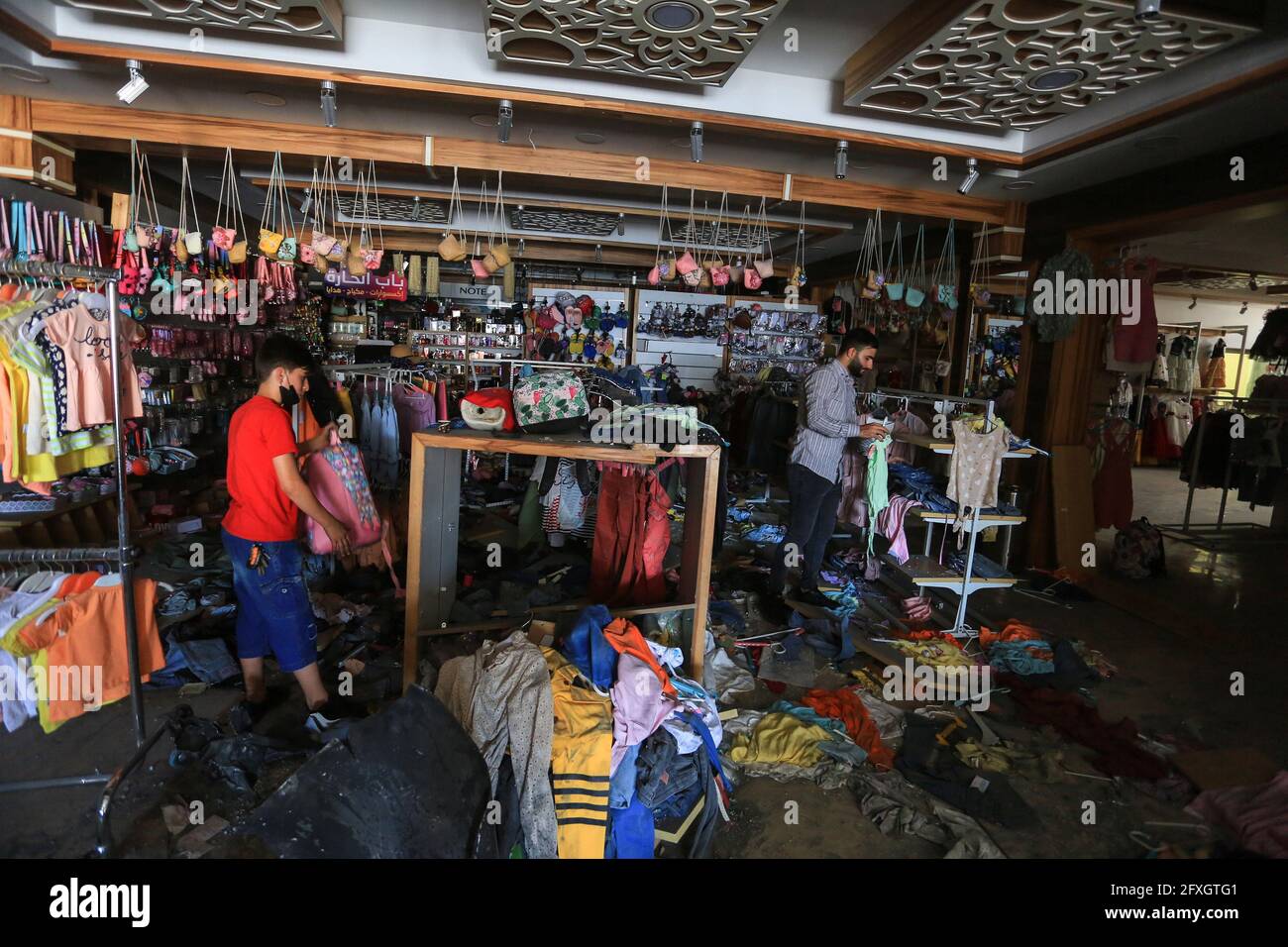 May 26, 2021, Gaza city, The Gaza Strip, Palestine: Images shows the ...