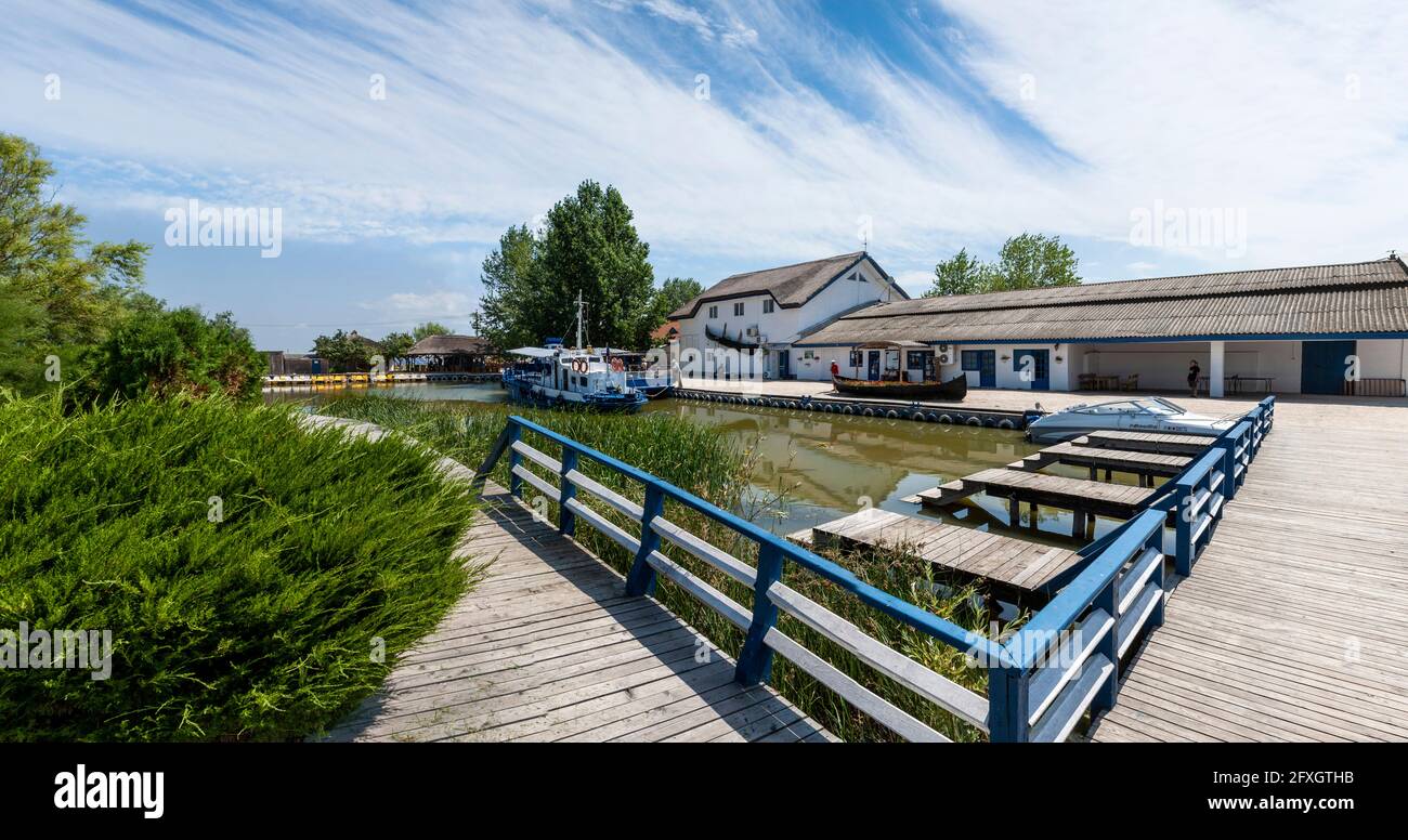 Gura Portitei village, Portita peninsula at Danube delta, large file ...