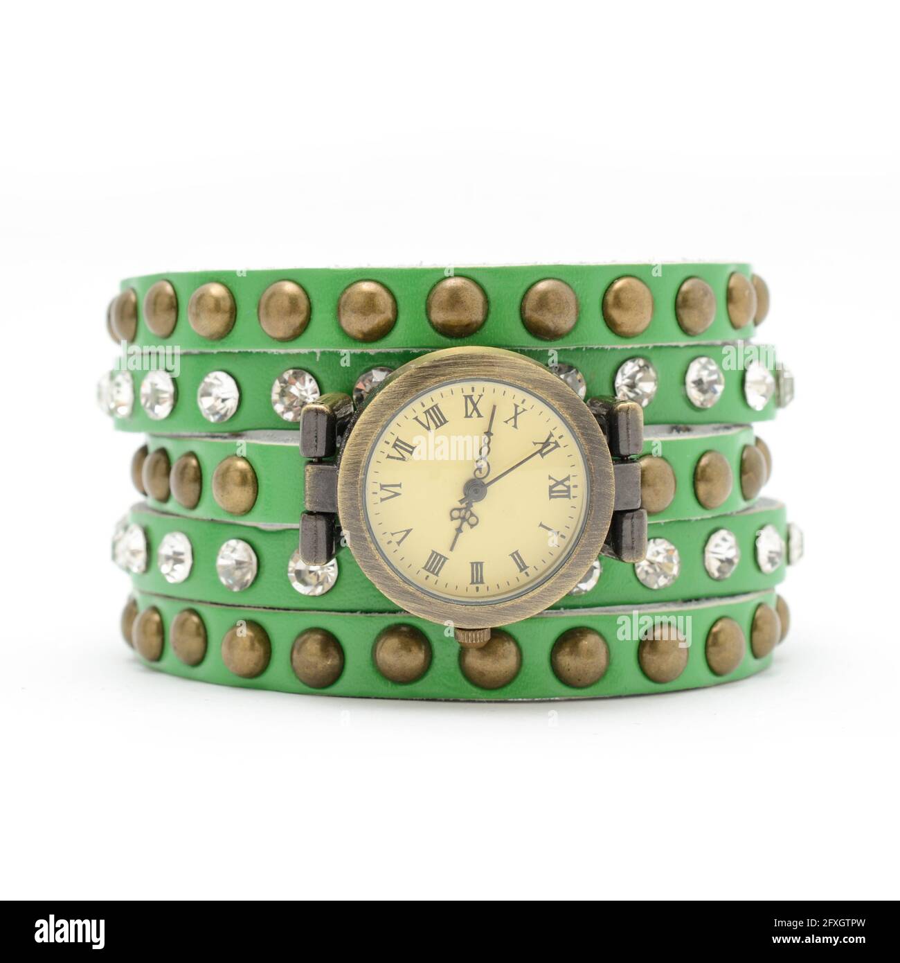 Green wrist watch hi-res stock photography and images - Alamy