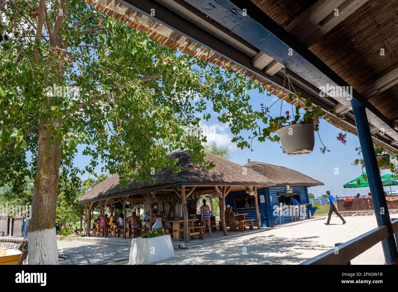 Gura Portitei village, Portita peninsula at Danube delta, Romania ...