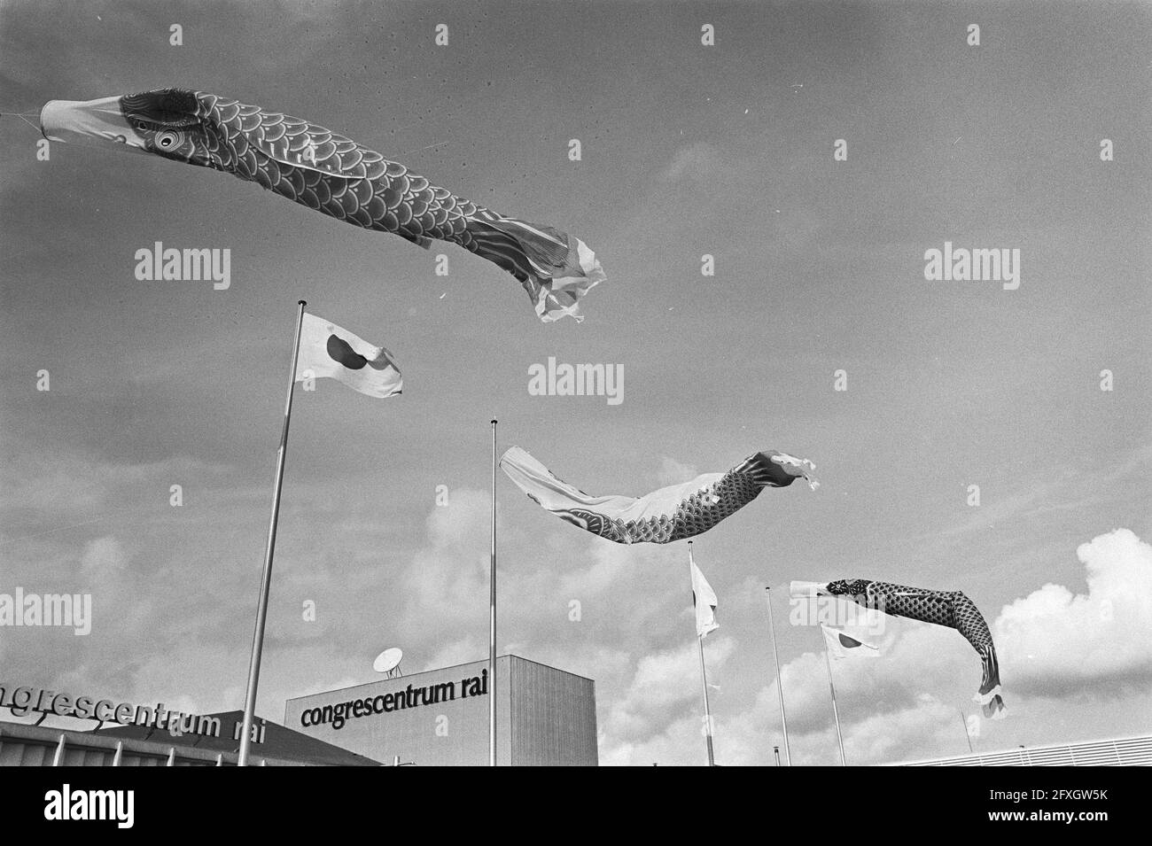 Fish flags Black and White Stock Photos & Images - Alamy