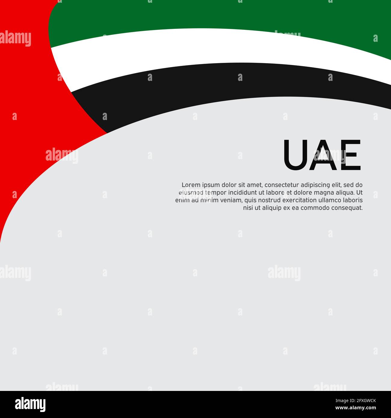 Uae flag national day black Stock Vector Images - Alamy
