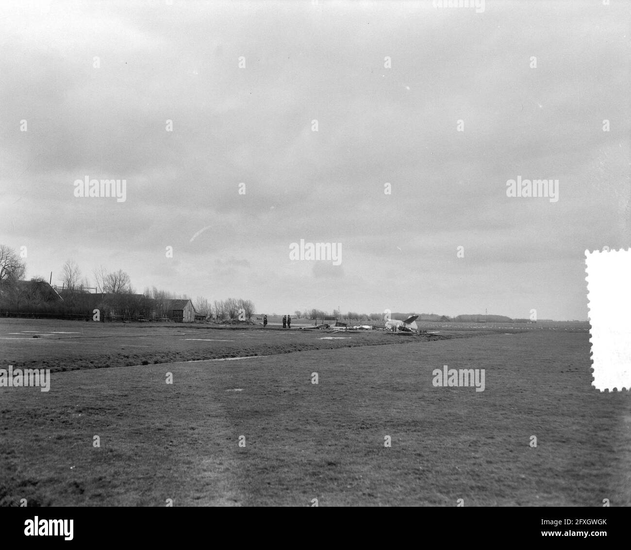 Aircraft accident. Fairey Firefly fighter aircraft of the Naval Air ...