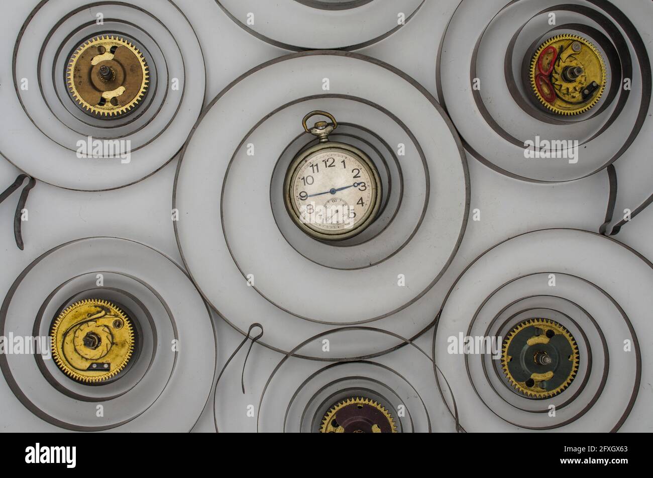 Vintage mechanical steampunk pocket watch hi-res stock photography and ...