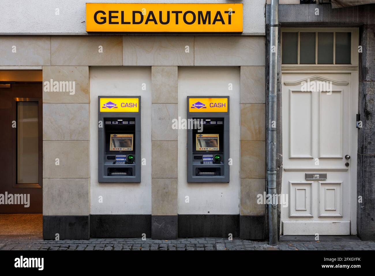 ATMs in the old town Stock Photo - Alamy