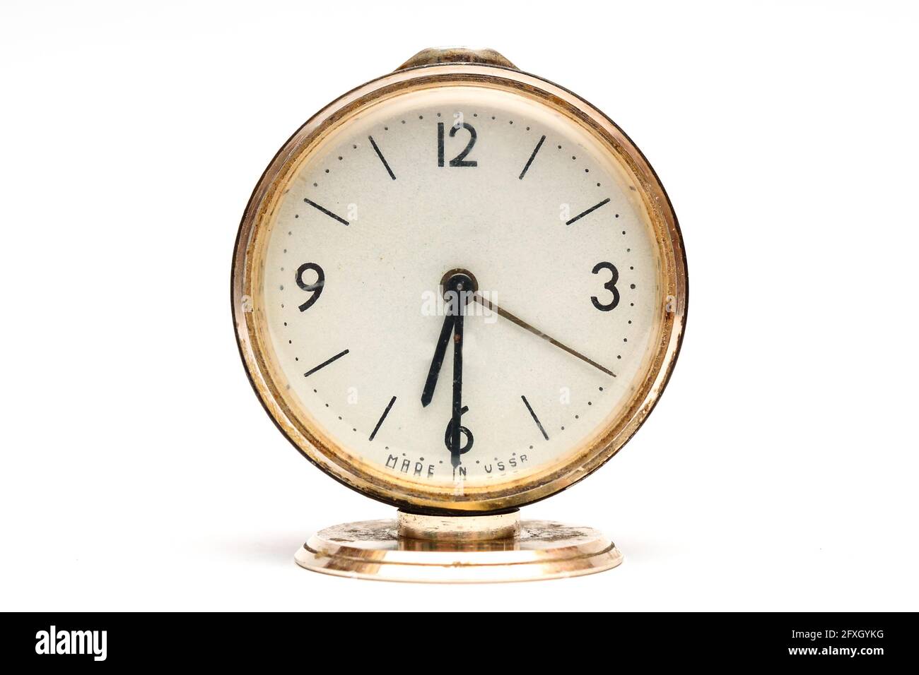 Old desktop alarm clock Stock Photo - Alamy