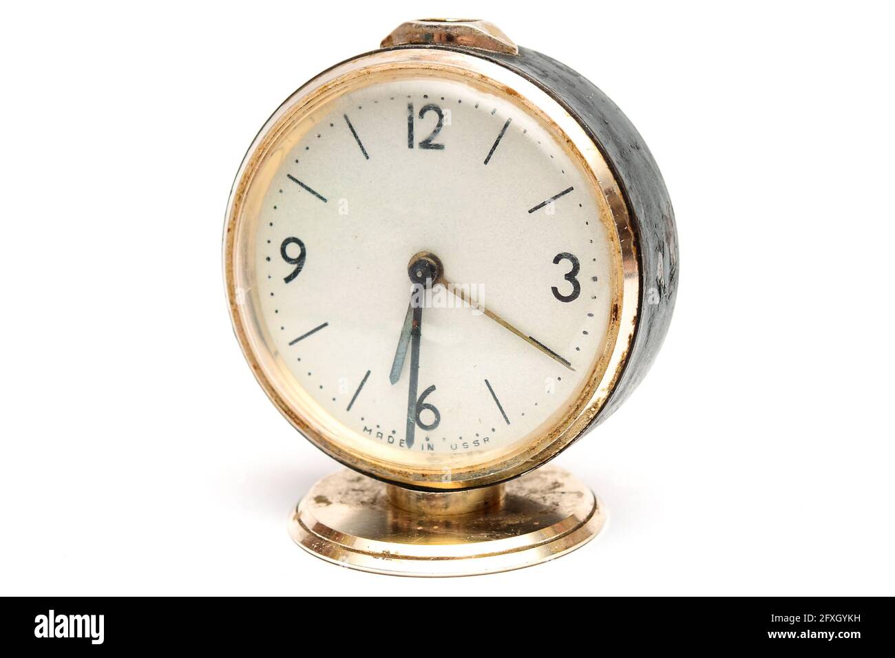 Old desktop alarm clock Stock Photo - Alamy