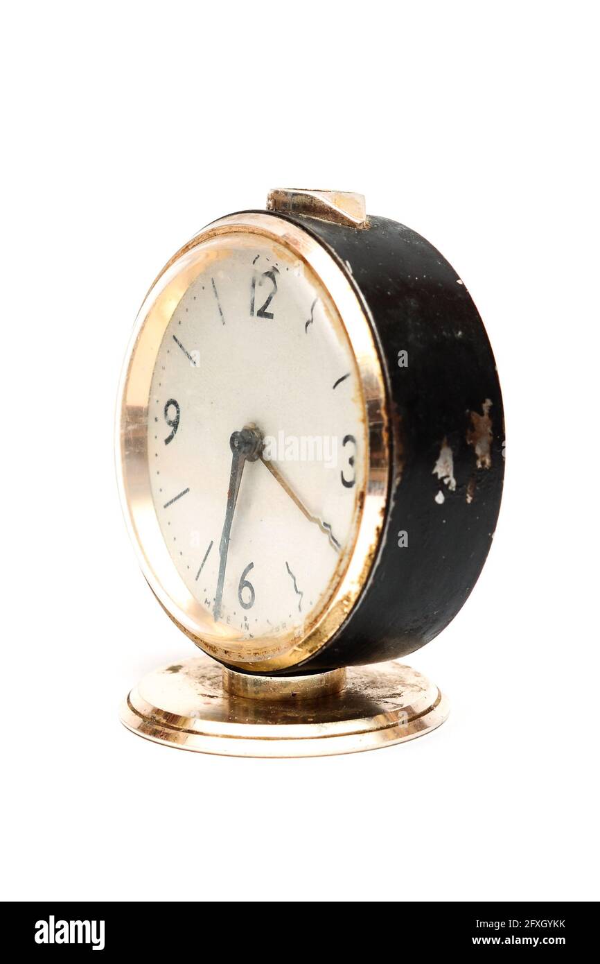Old desktop alarm clock Stock Photo - Alamy