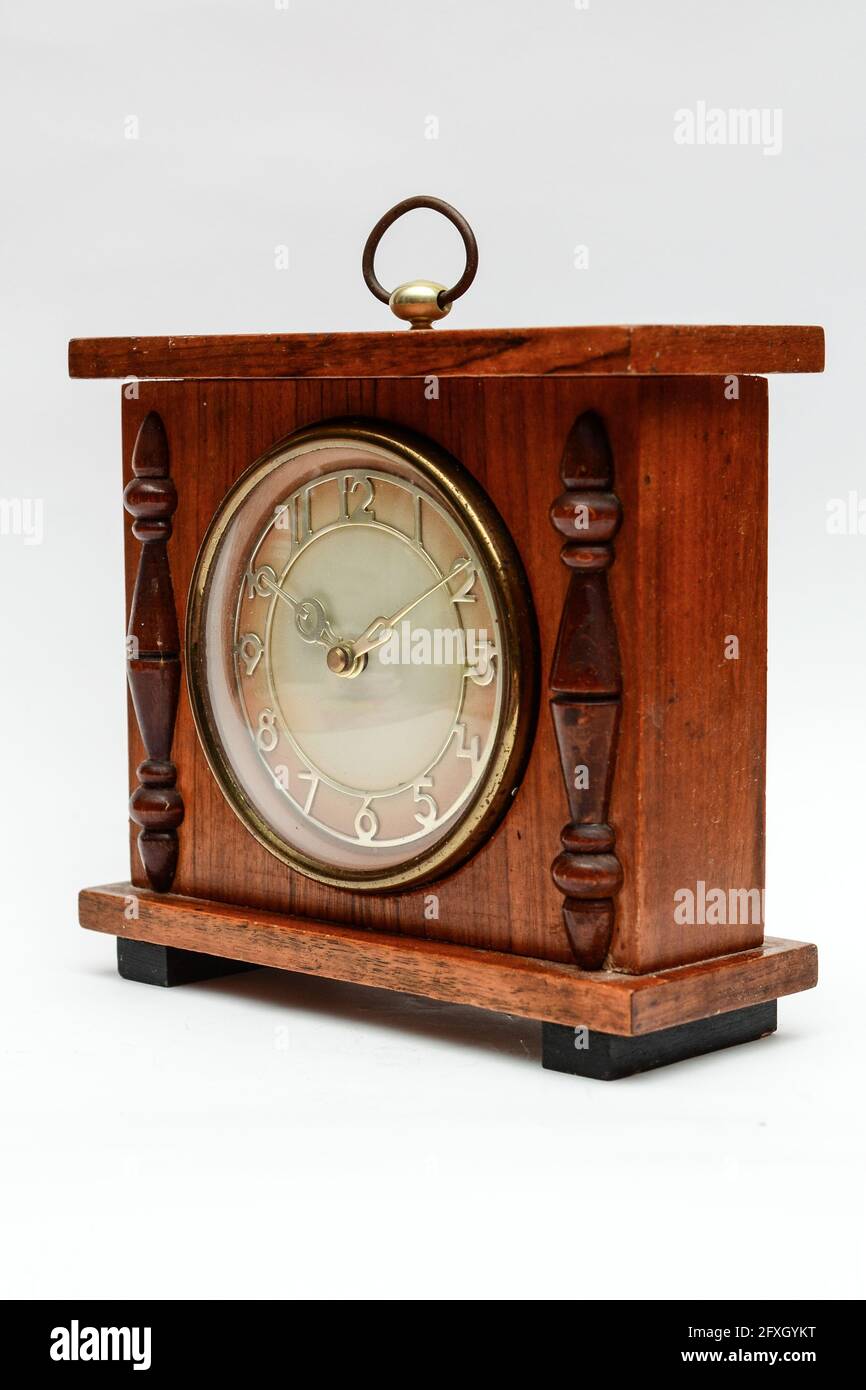 Old table clock hi-res stock photography and images - Alamy