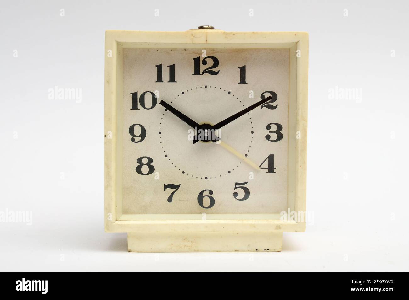 Plastic square alarm clock Stock Photo - Alamy