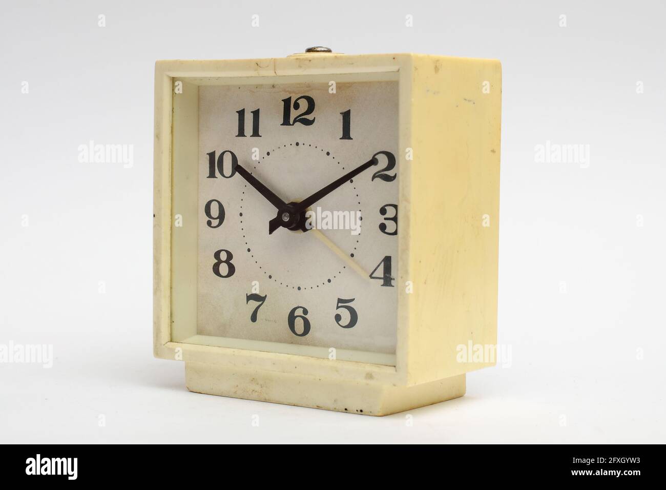 Plastic square alarm clock Stock Photo - Alamy