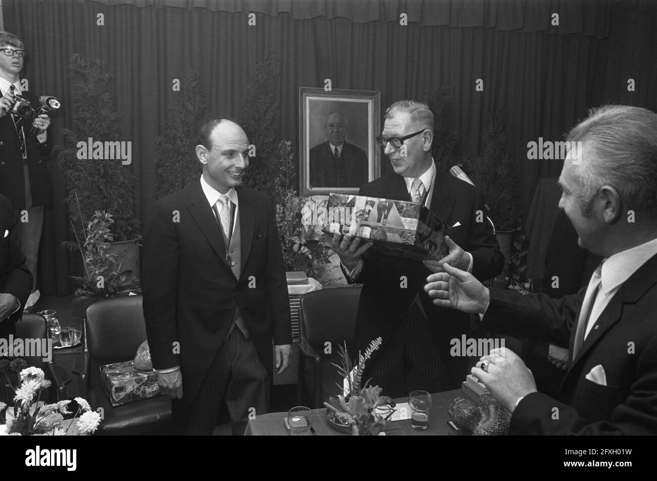 Football club AFC 75 years. Reception in Buitenveldert, Adam Left Van ...