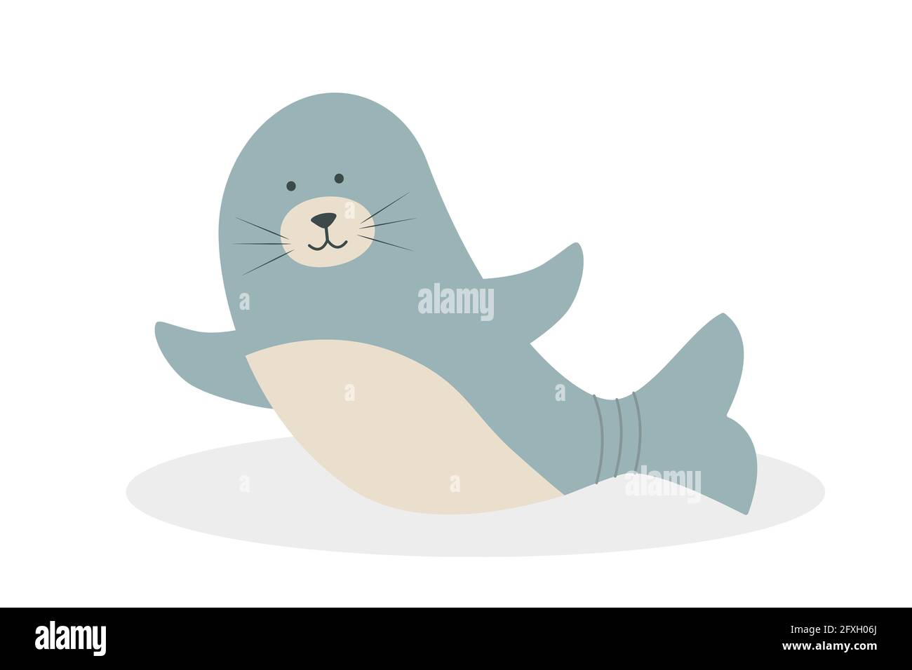 Cartoon happy seal hi-res stock photography and images - Alamy