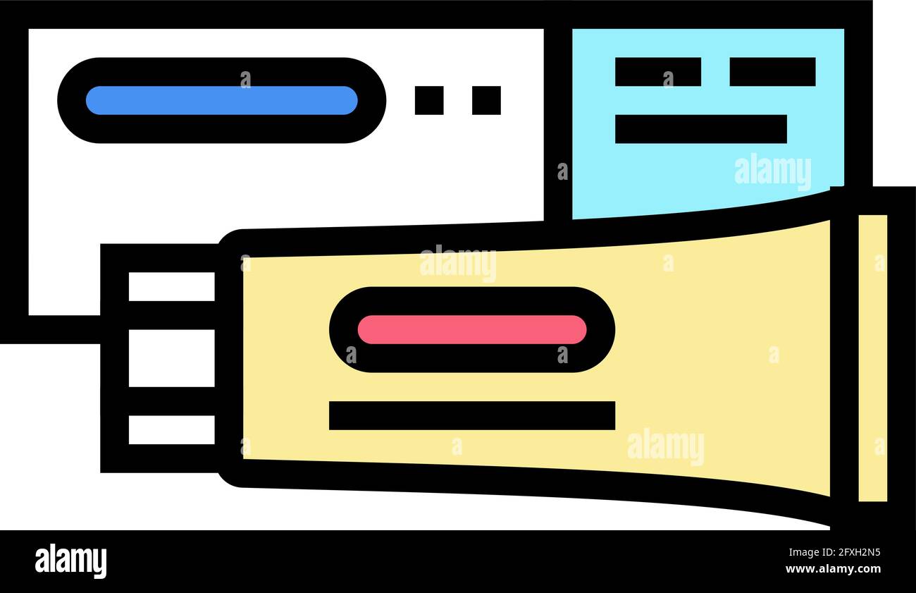 ointment cream baby color icon vector illustration Stock Vector Image ...