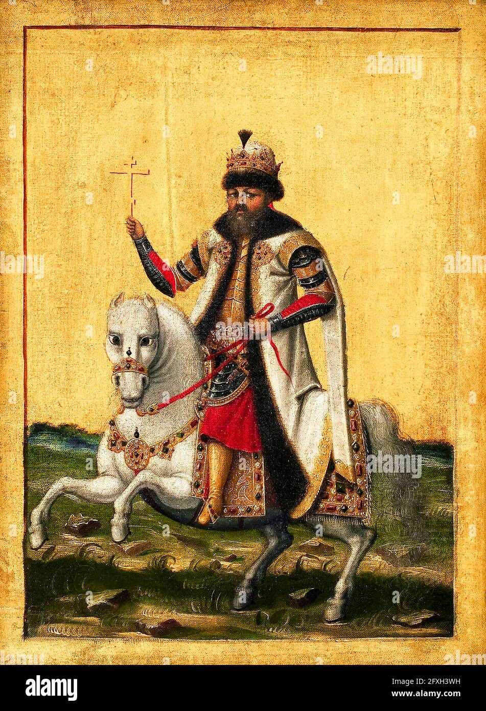 Michael I of Russia (1596-1645), first Tsar of the Romanov Dynasty on ...