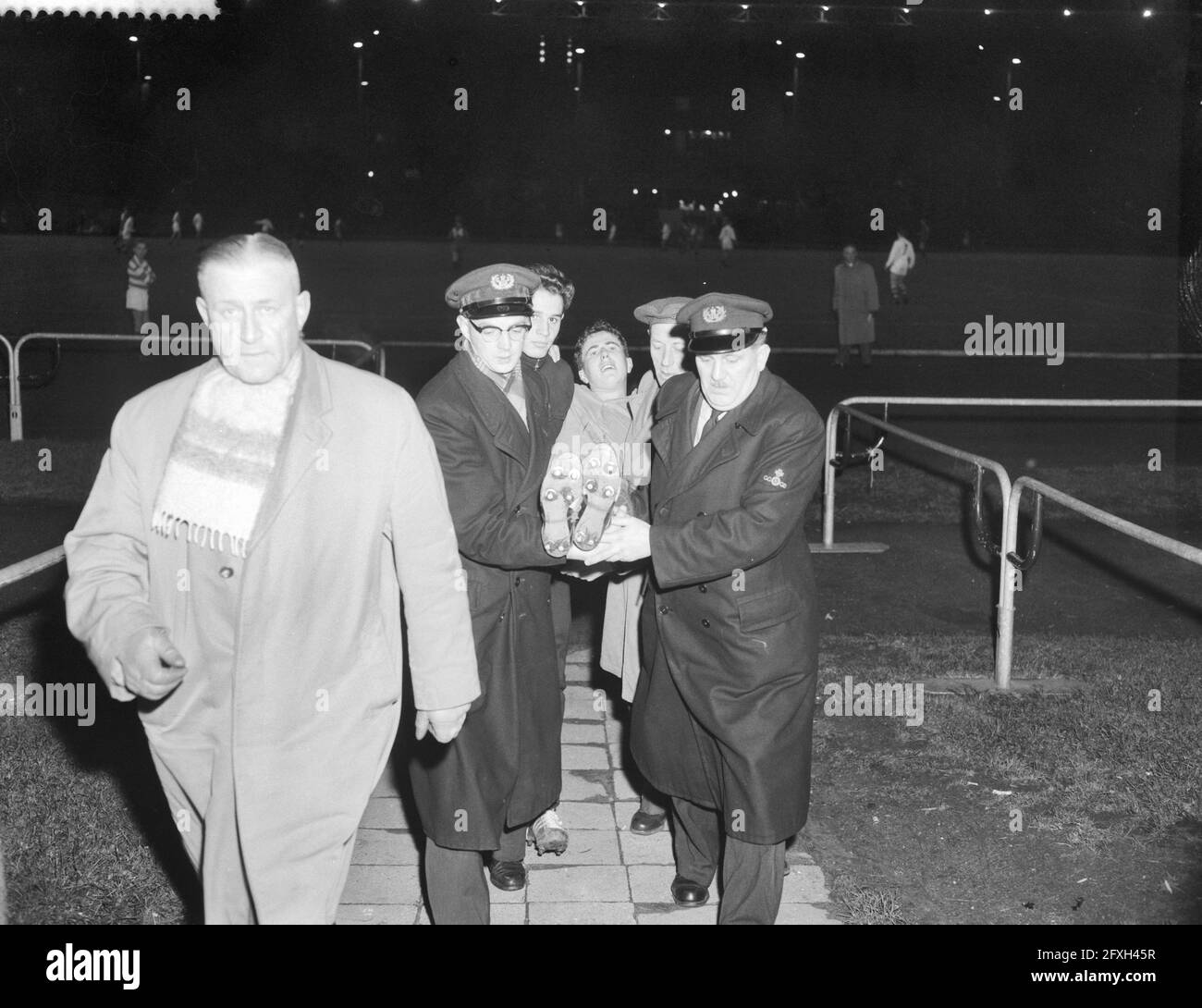 Soccer. Netherlands against Czechoslovakia 3-3. Frans Bouwmeester is ...