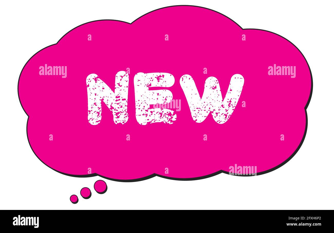 Speech bubble words new Cut Out Stock Images & Pictures - Alamy