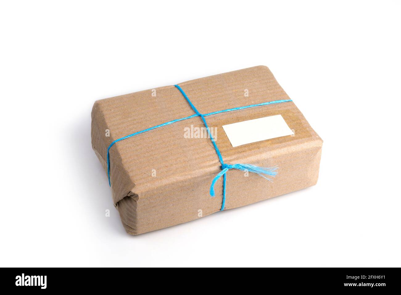 Package made from Corrugated Cardboard Wrapping Paper Stock Photo - Alamy